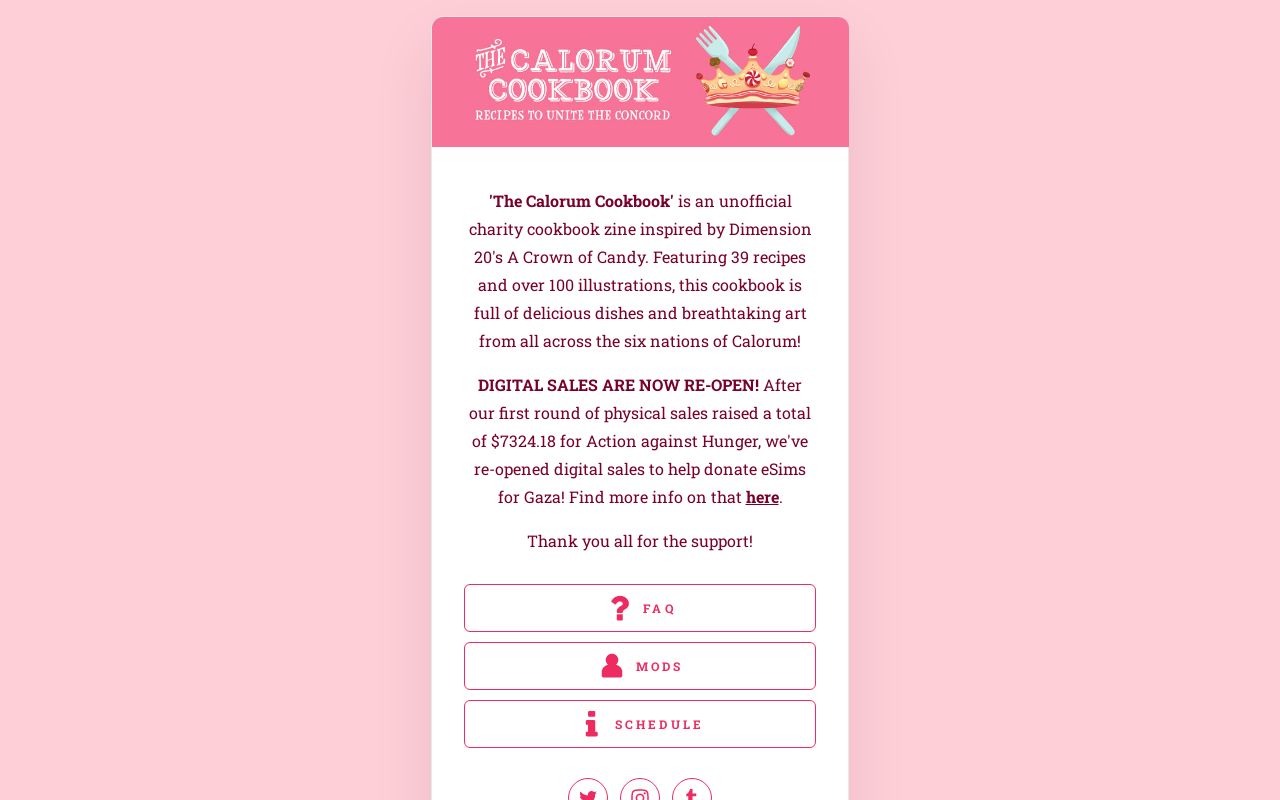 The Calorum Cookbook